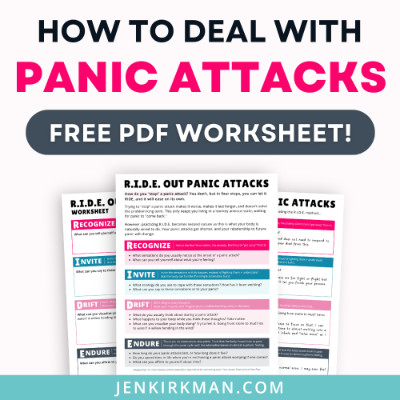 How To Cope with Panic Attacks (PDF Worksheet)